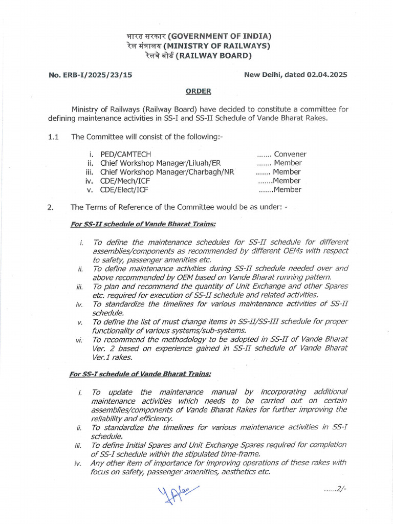 Committee Order Dated 02.04.2025 | PDF