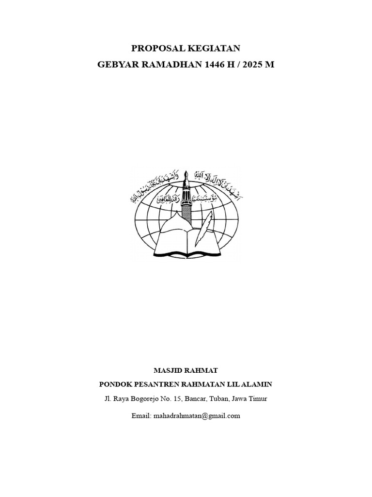 Proposal Kegiatan Gebyar Ramadhan 2025 | PDF