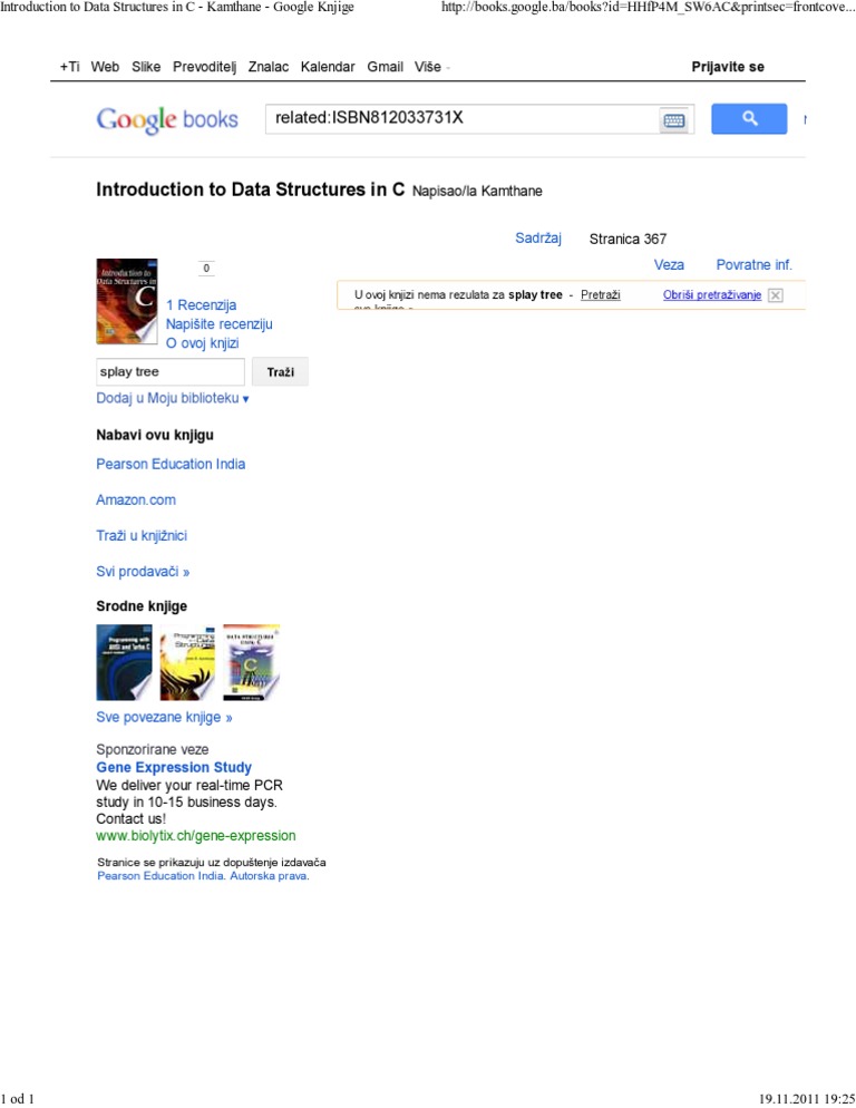 Introduction To Data Structures in C - Kamthane - Google Knjige | PDF ...