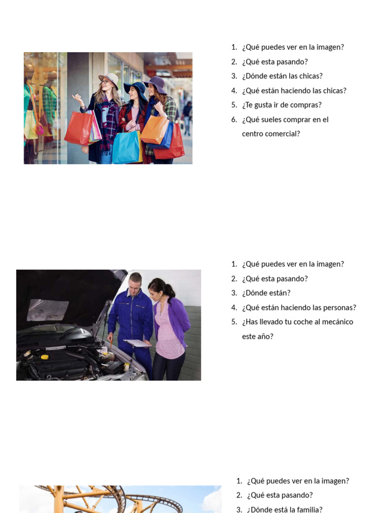 Describir Imagenes y Situaciones | PDF