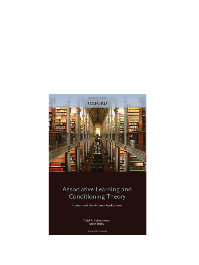 Associative Learning and Conditioning Theory Human and Non Human ...