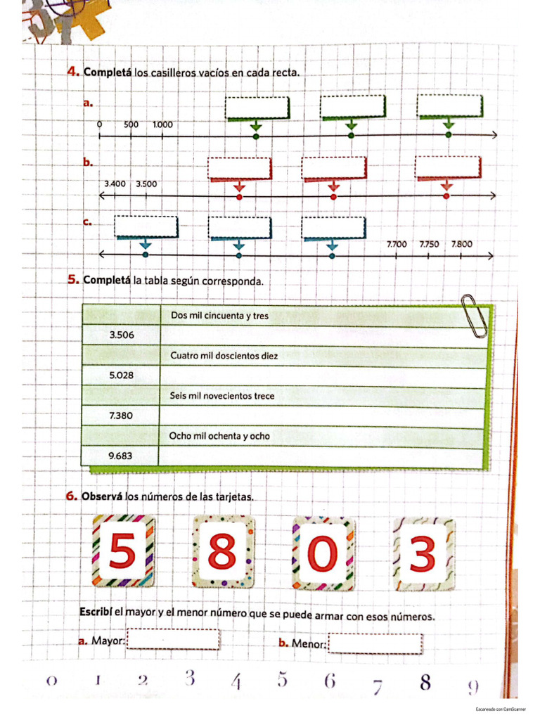Matematica 5to 3 | PDF