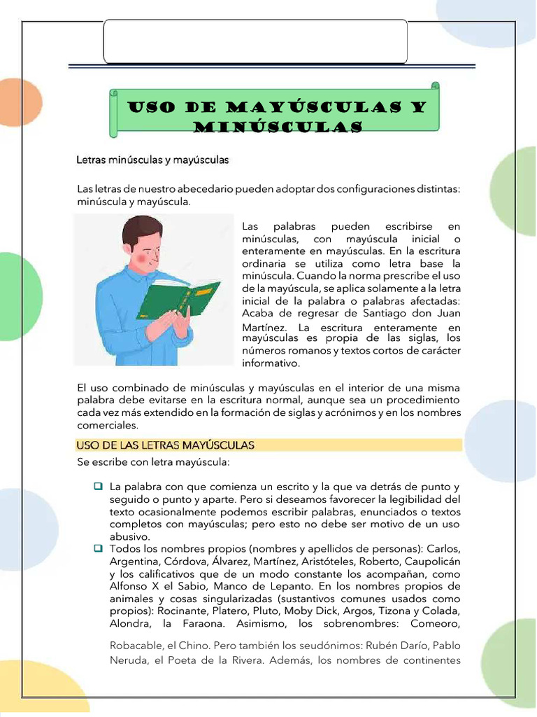 Ficha-De-Trabajo-Uso-De-Mayusculas-Y-Minusculas-P-Div - Compress | PDF ...