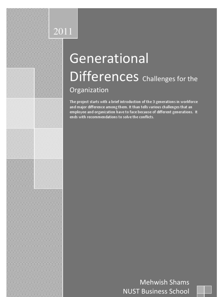 Generational Differences | PDF | Millennials | Baby Boomers