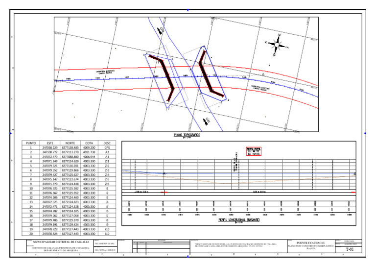 Plano - Replanteo-Planta & Perfil | PDF