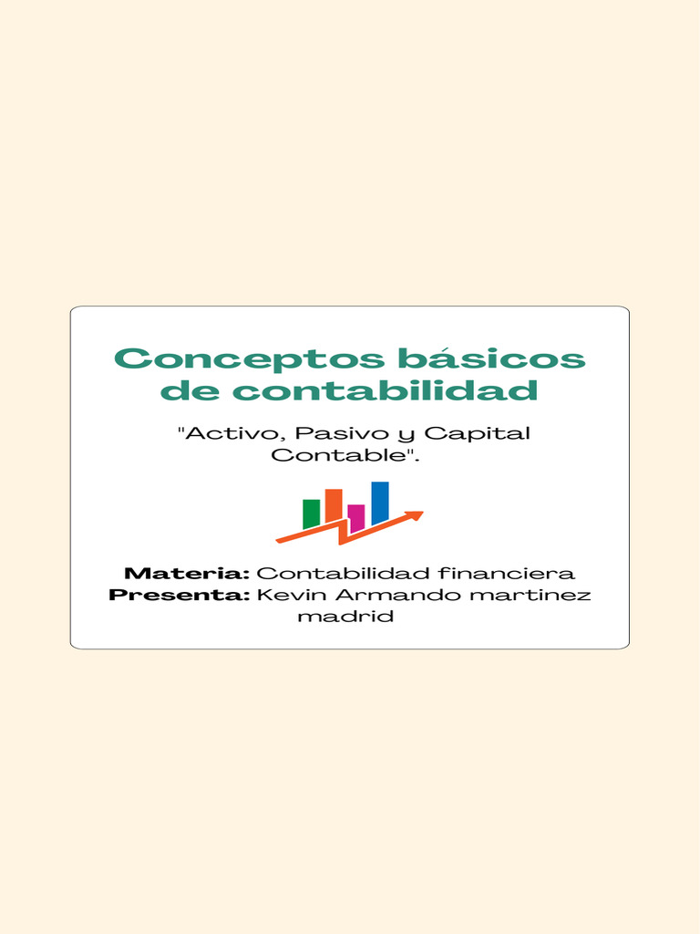 Activo, Pasivo y Capital contable. | PDF | Contabilidad | Hoja de balance