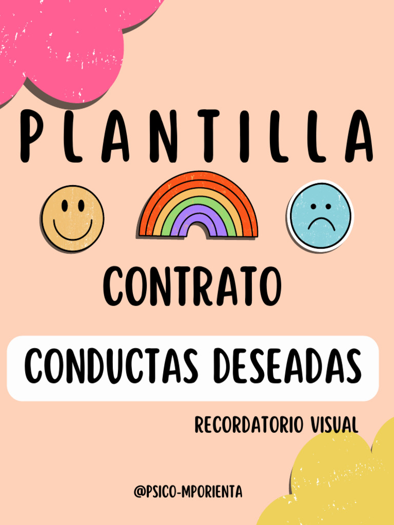 Plantilla de Contrato de Conductas | PDF