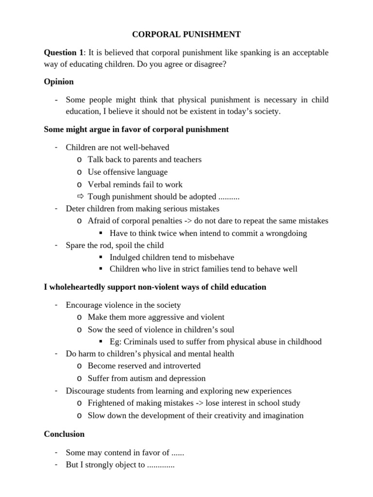 Corporal Punishment | PDF