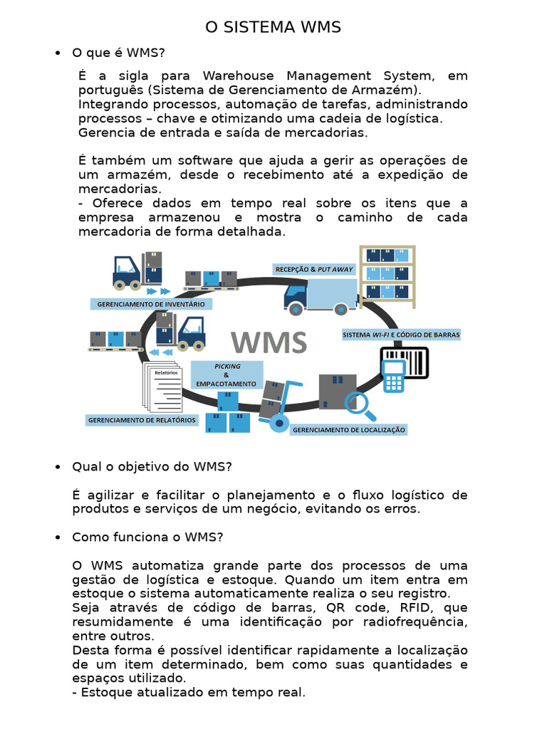 O Sistema WMS | PDF