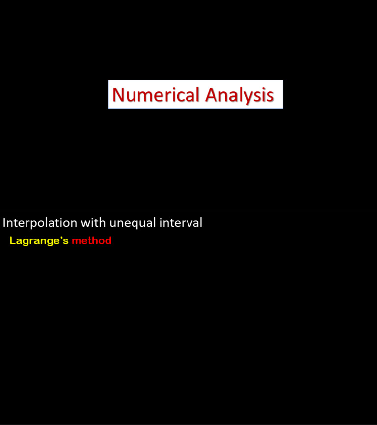 lagrange method interpolation | PDF