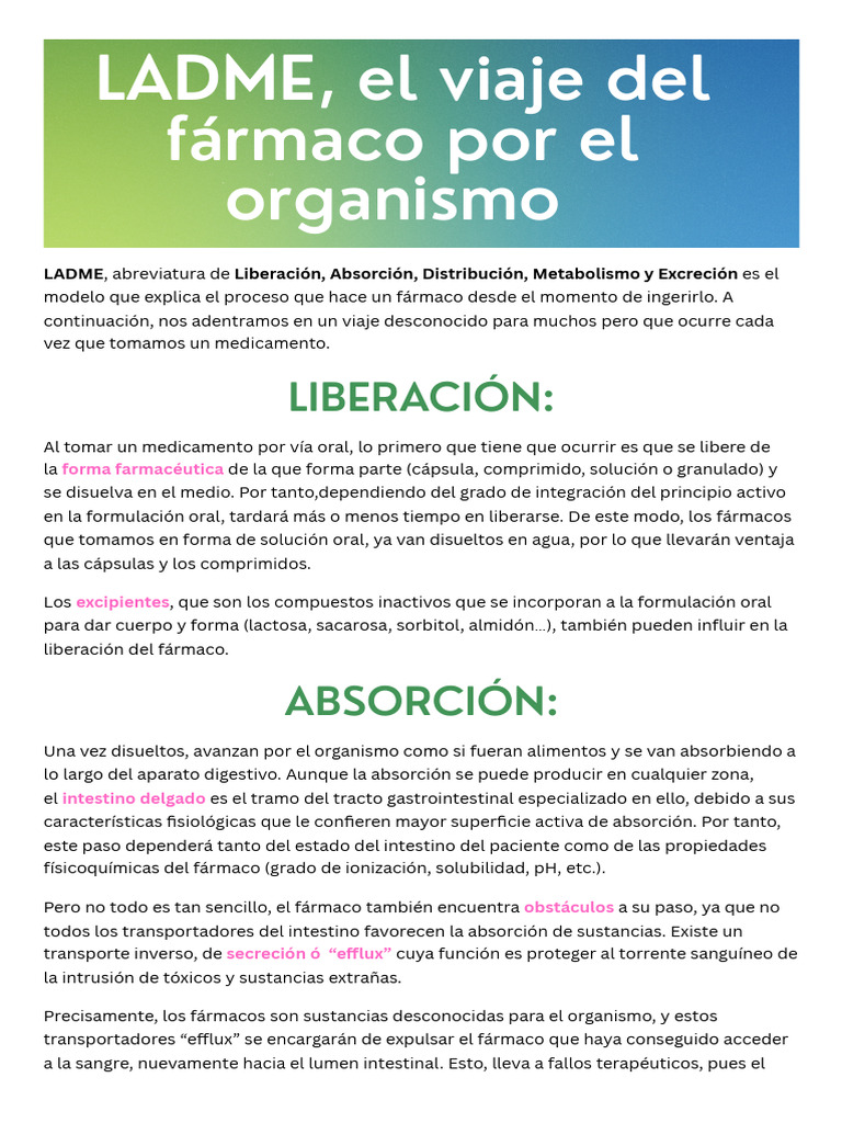 LADME | PDF | Medicamentos con receta | Tableta (Farmacia)
