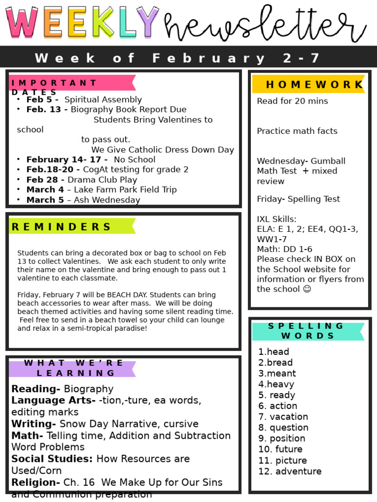 February Learning Overview and Events | PDF