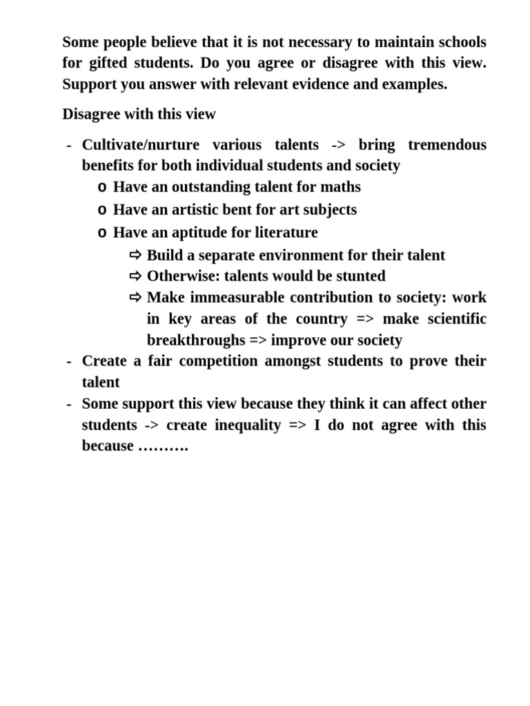 Importance of Schools for Gifted Students | PDF