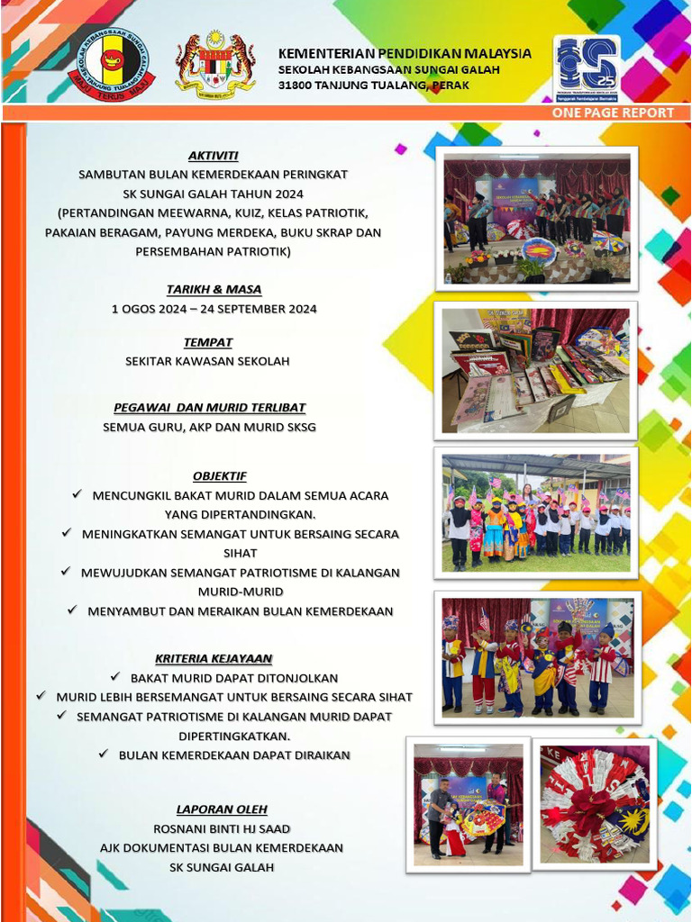 OPR SAMBUTAN BULAN KEMERDEKAAN TAHUN 2024 | PDF