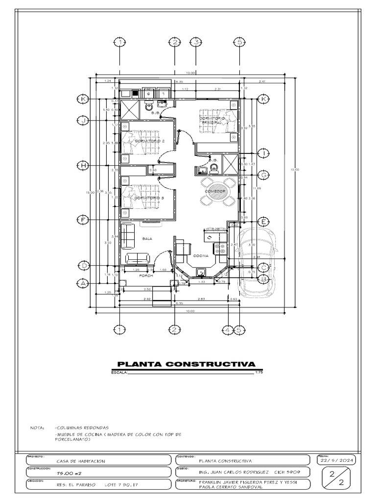Planta Constructiva b17l7 | PDF