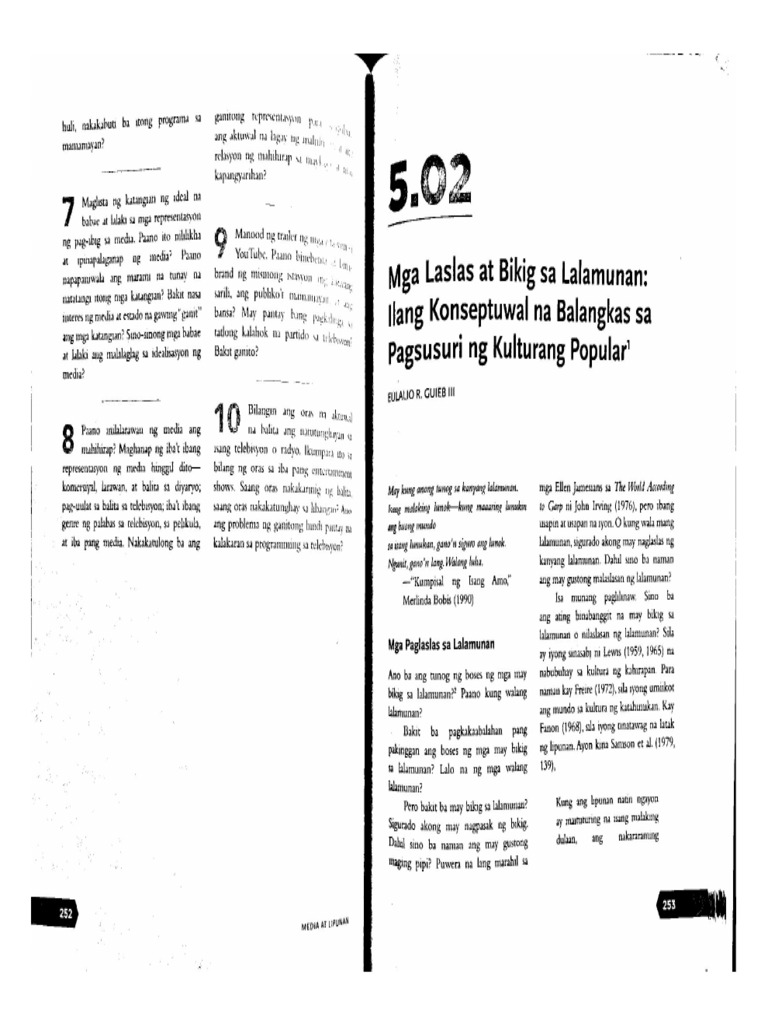 Mga Laslas at Bikig-Eulalio Guieb III | PDF