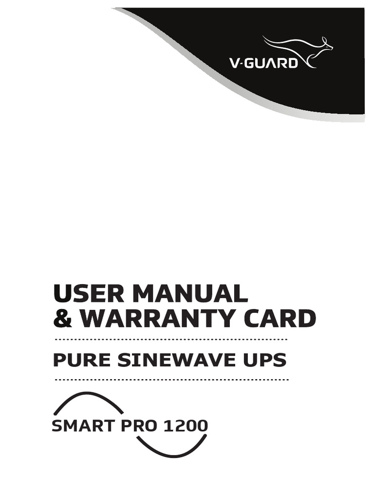 V-Guard Smart Pro 1200 User Manual | PDF | Mains Electricity | Battery ...