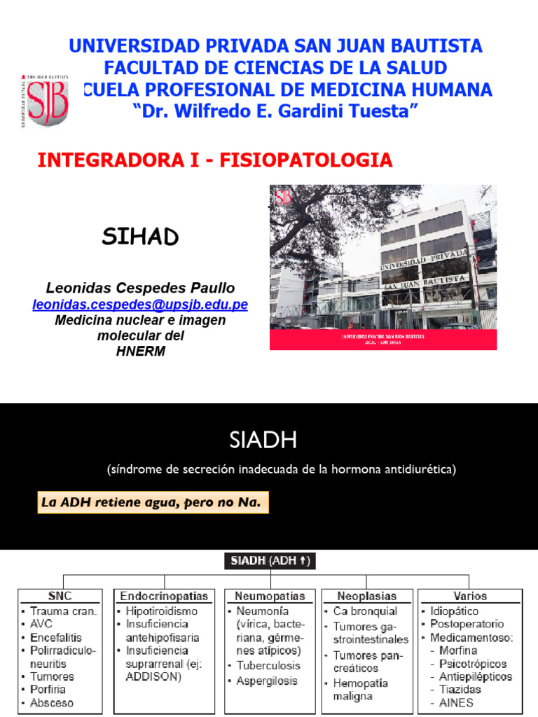 SIHAD | PDF | Neuroendocrinología | Endocrinología
