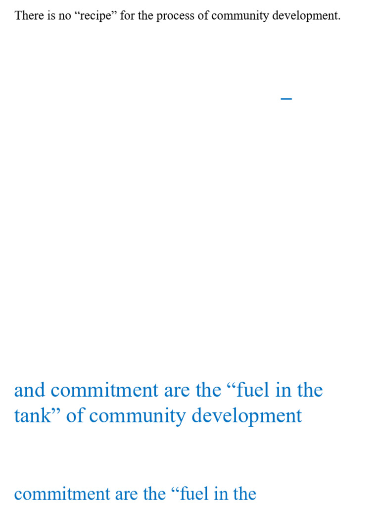 COMMUNITY-DEVELOPMENT-WORK-PROCESS | PDF | Motivation | Motivational