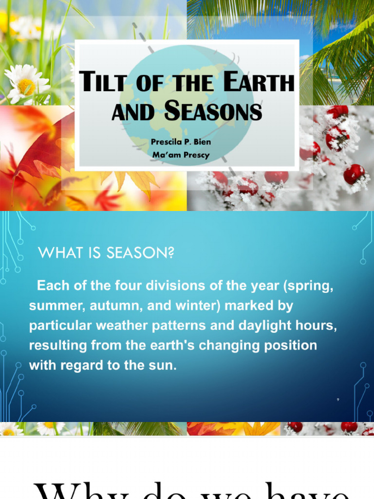 Earth's Tilt and Seasons. New | PDF