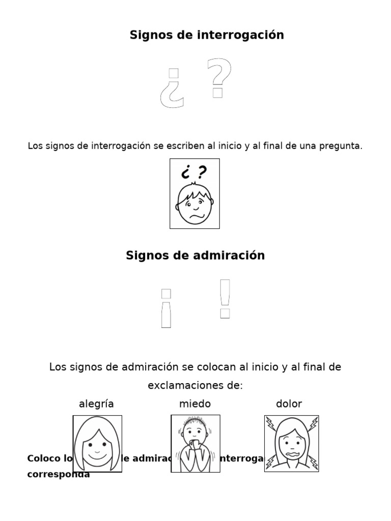 Uso de Signos de Admiración e Interrogación | PDF
