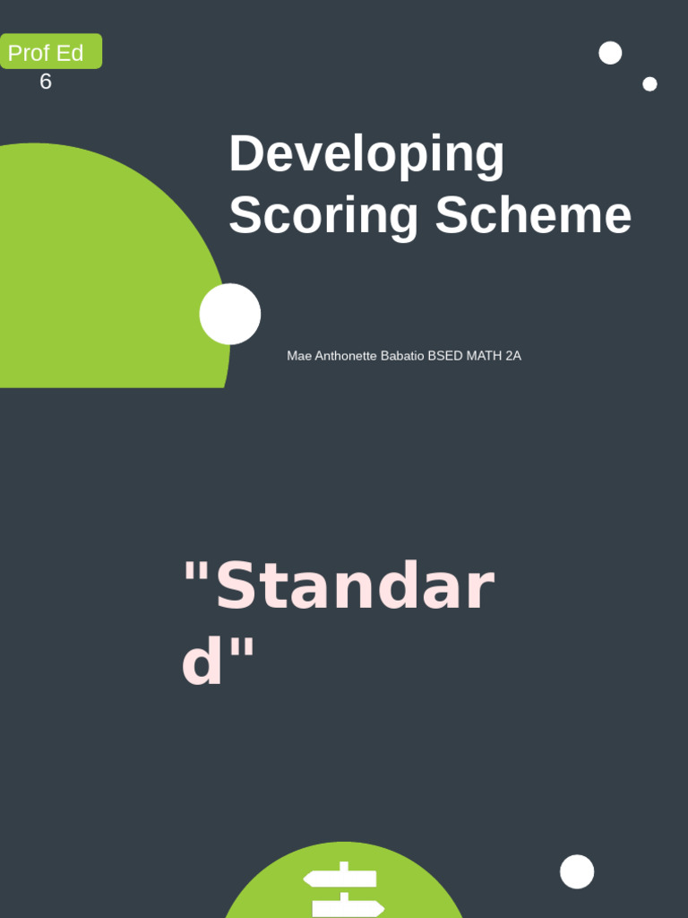 Developing Scoring Scheme Withu | PDF | Rubric (Academic) | Educational ...