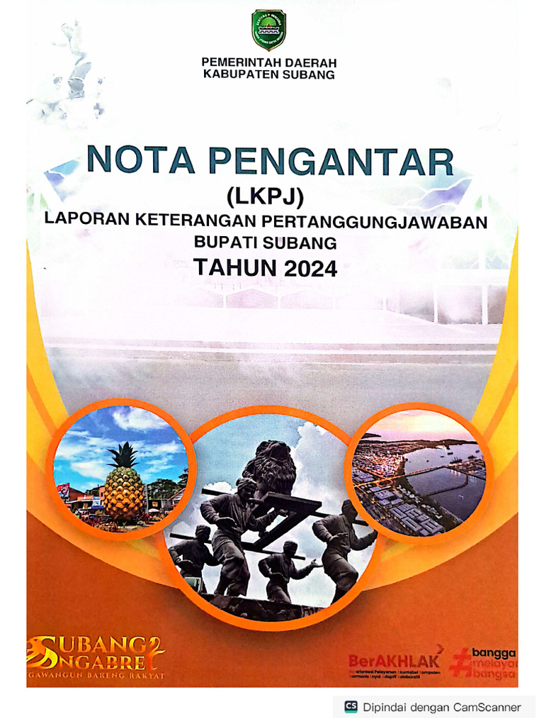 Nota Pengantar LKPJ Bupati 2024 | PDF