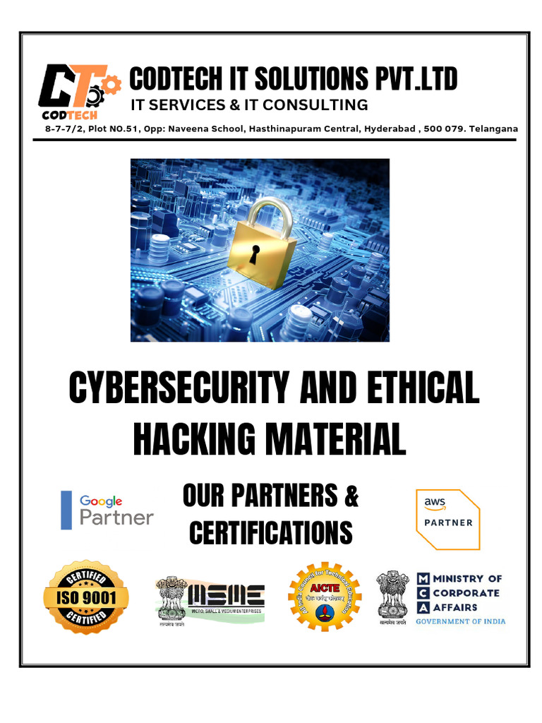 CYBERSECURITY AND ETHICAL HACKING | PDF | Osi Model | Internet Protocol ...