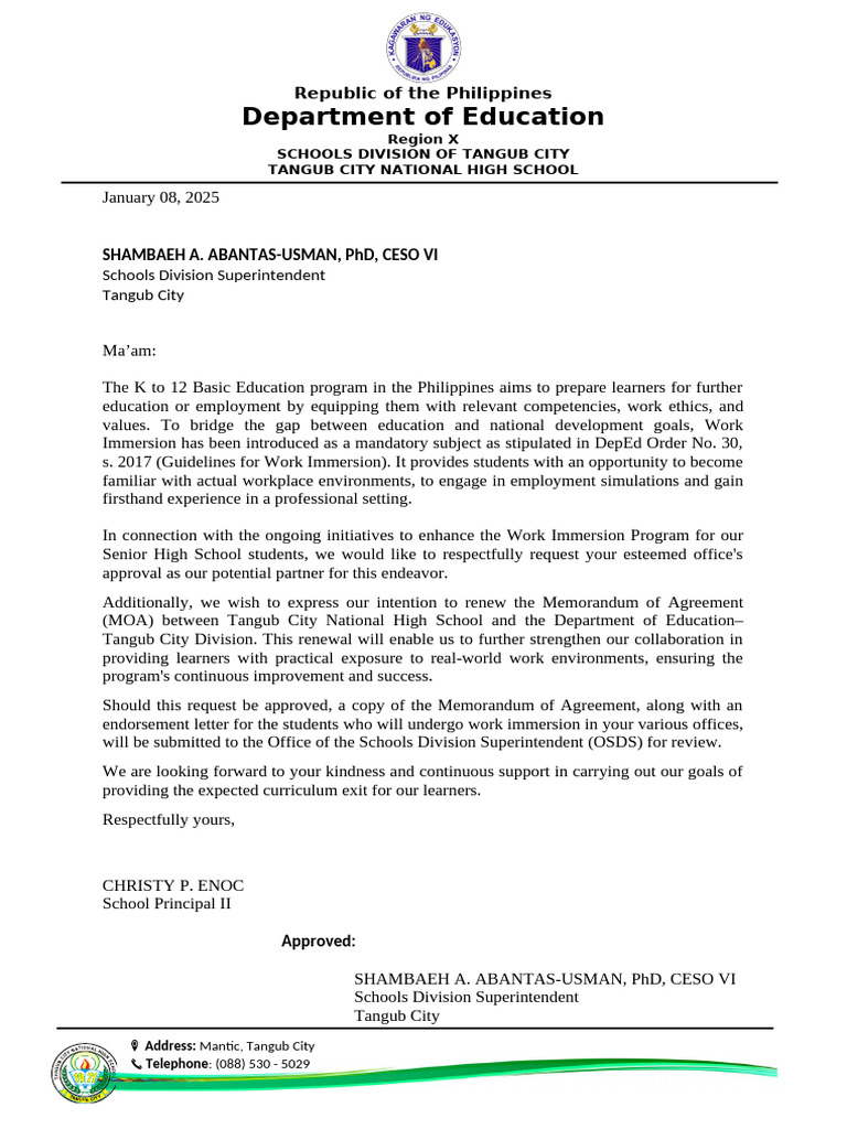 letter of intention to SDS | PDF | Learning