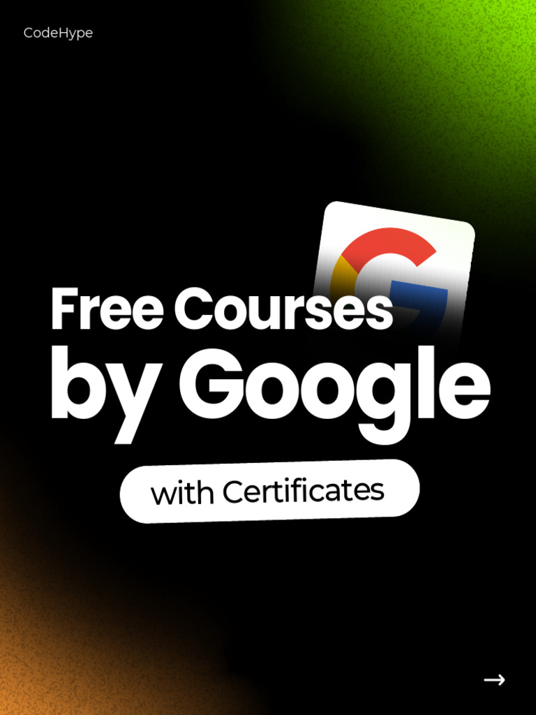 Free Courses by Google | PDF
