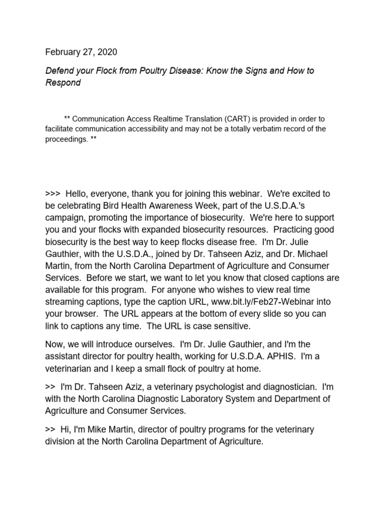 Defend Your Flock From Poultry Disease Know the Signs and How to ...