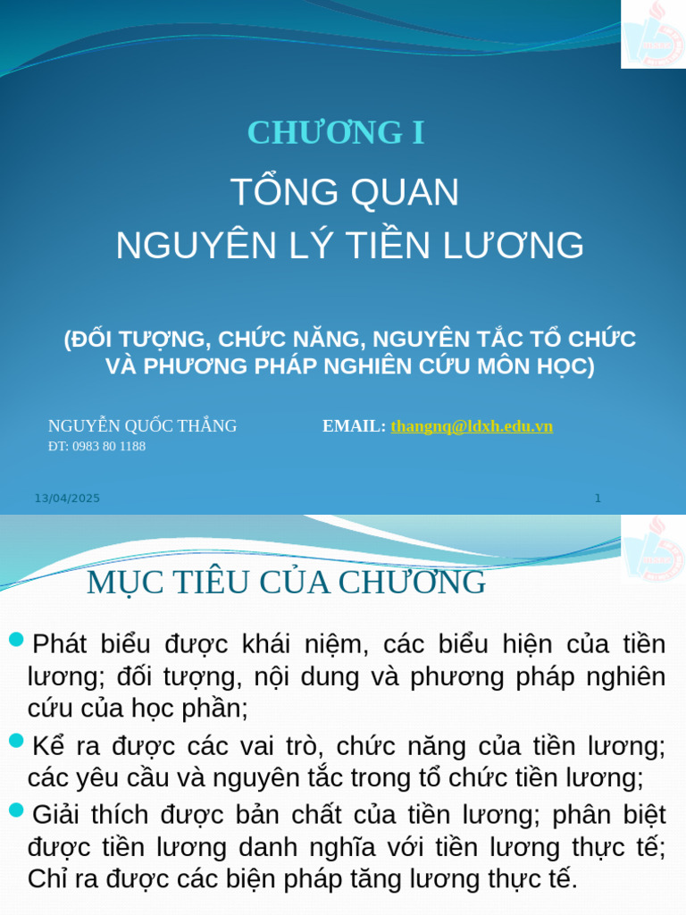 C1 - Tong Quan NLTL | PDF