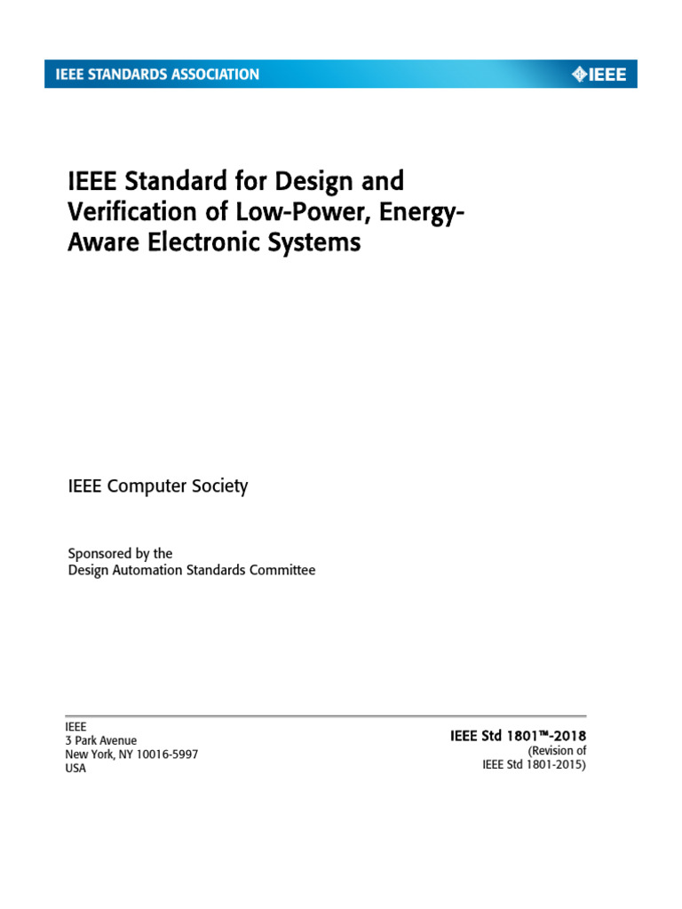 Design and Verification of Low-Power Electronic Systems | PDF | Hardware Description Language ...