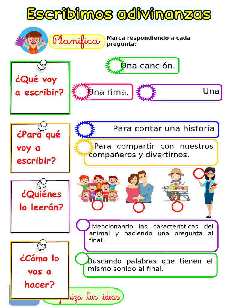 Ficha Escribimos Adivinanzas de Animal | PDF