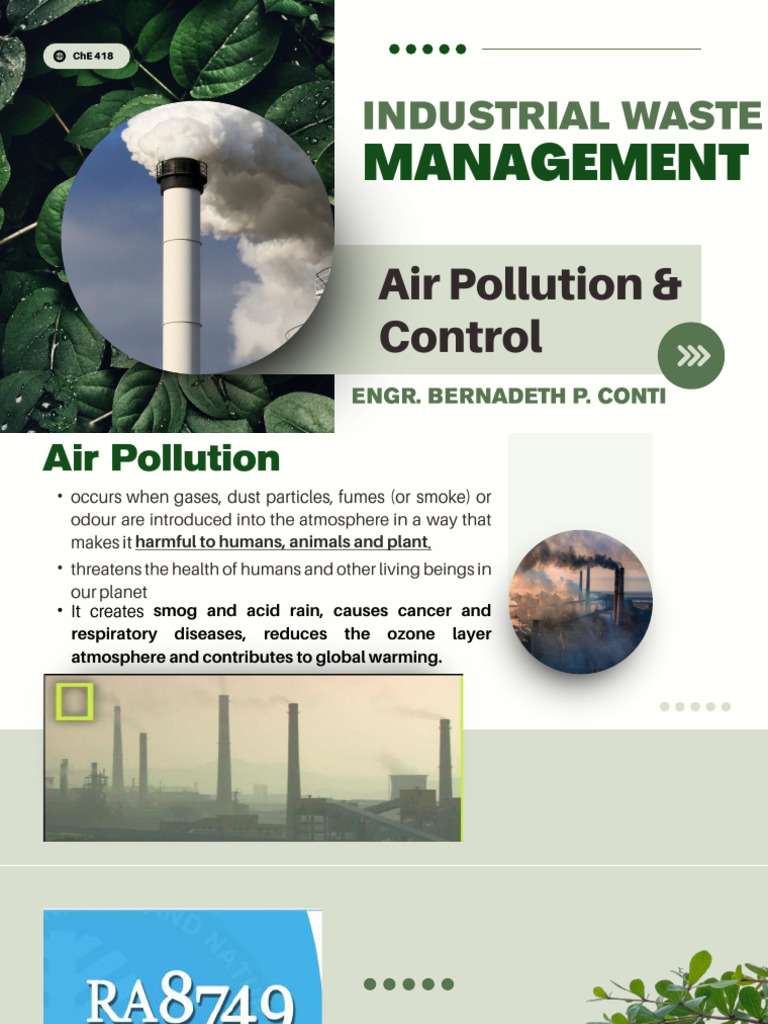 Industrial Waste Management Module Air Pollution and Control | PDF
