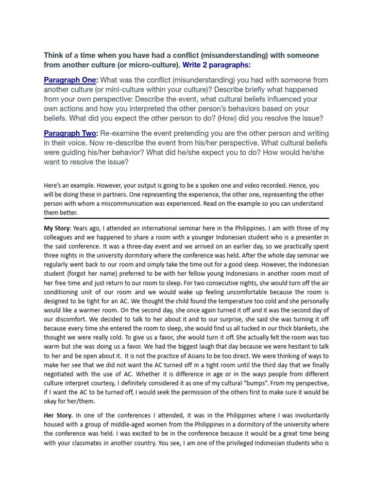 Cultural Bumps | PDF