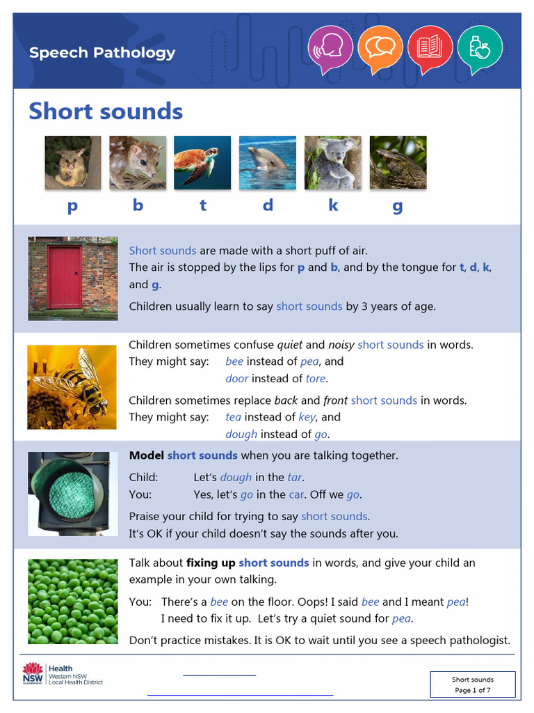 Teaching Short Sounds to Children | PDF | Creative Commons License