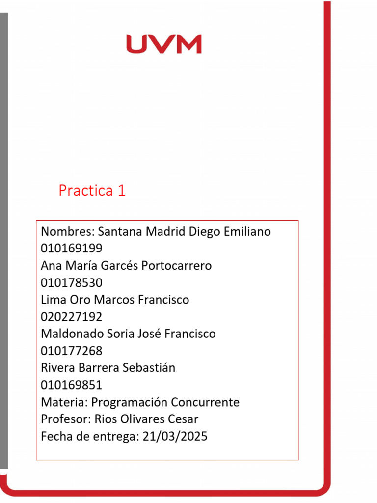 Practica 1 PC | PDF | Hilo (Computación) | Ingeniería de software