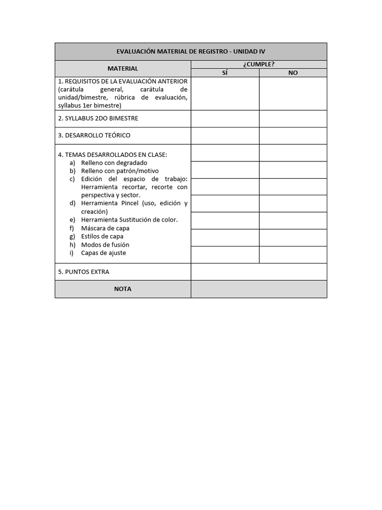 Evaluación Material de Registro 3ro | PDF