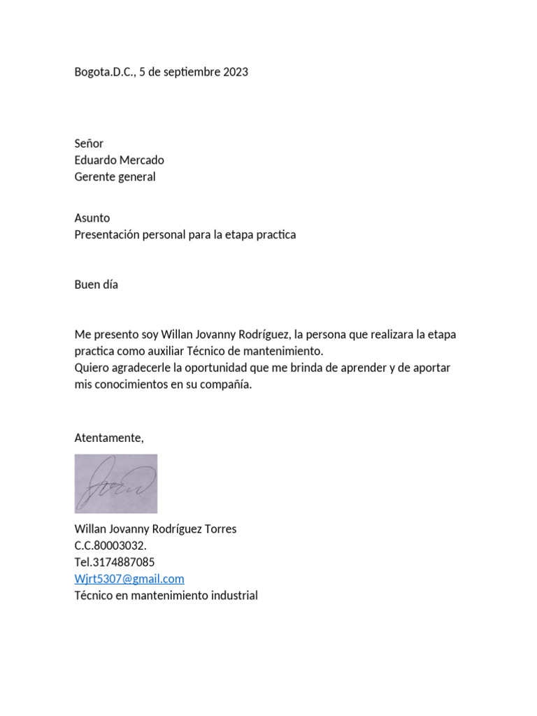 Carta 1 Comunicacion CARTAS | PDF