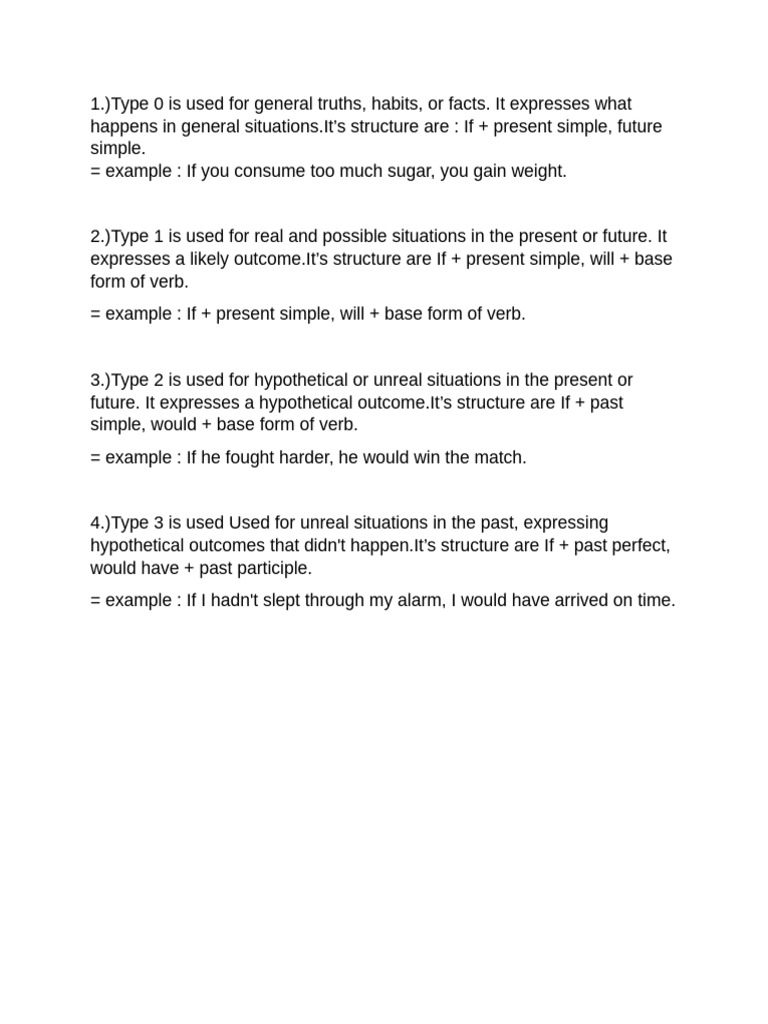 If Conditional Summary | PDF