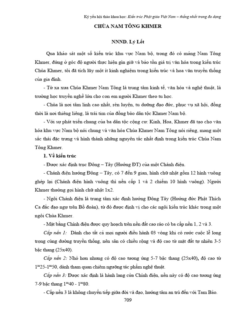 ChÃ¹a Nam tÃ´ng Khmer | PDF