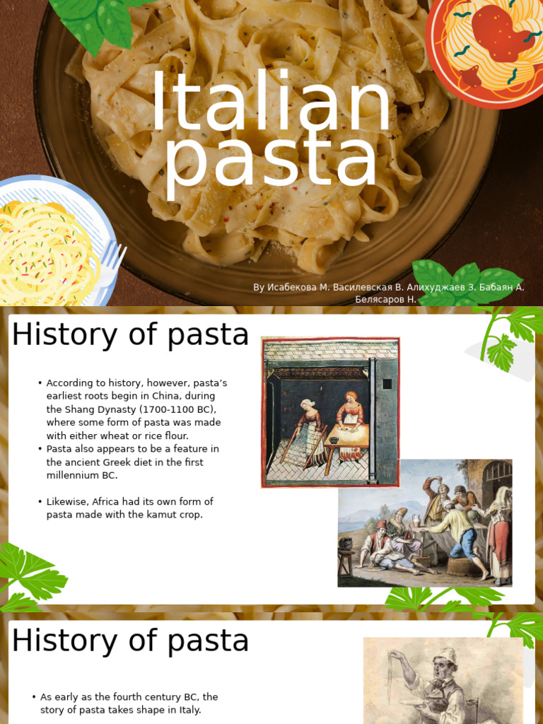 Brown and Beige Colorful Playful Vegetable Illustrative Spaghetti | PDF ...