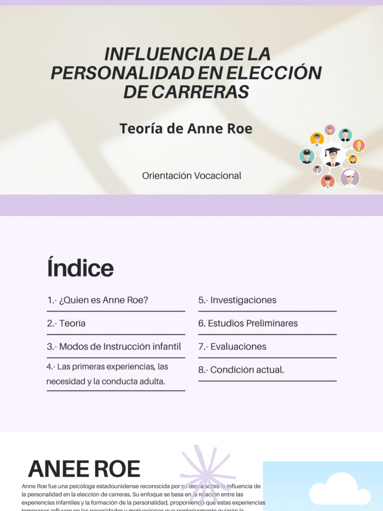 Teoría de Anee Roe | PDF