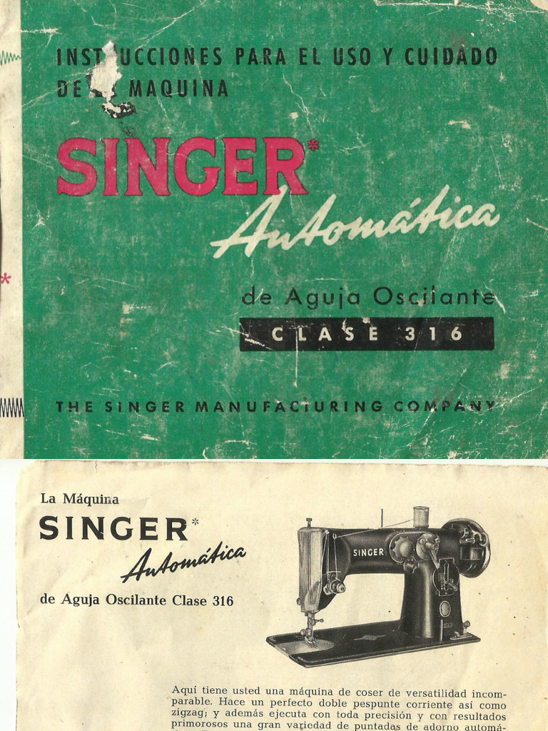 Manual Singer 316 24megabytes | PDF