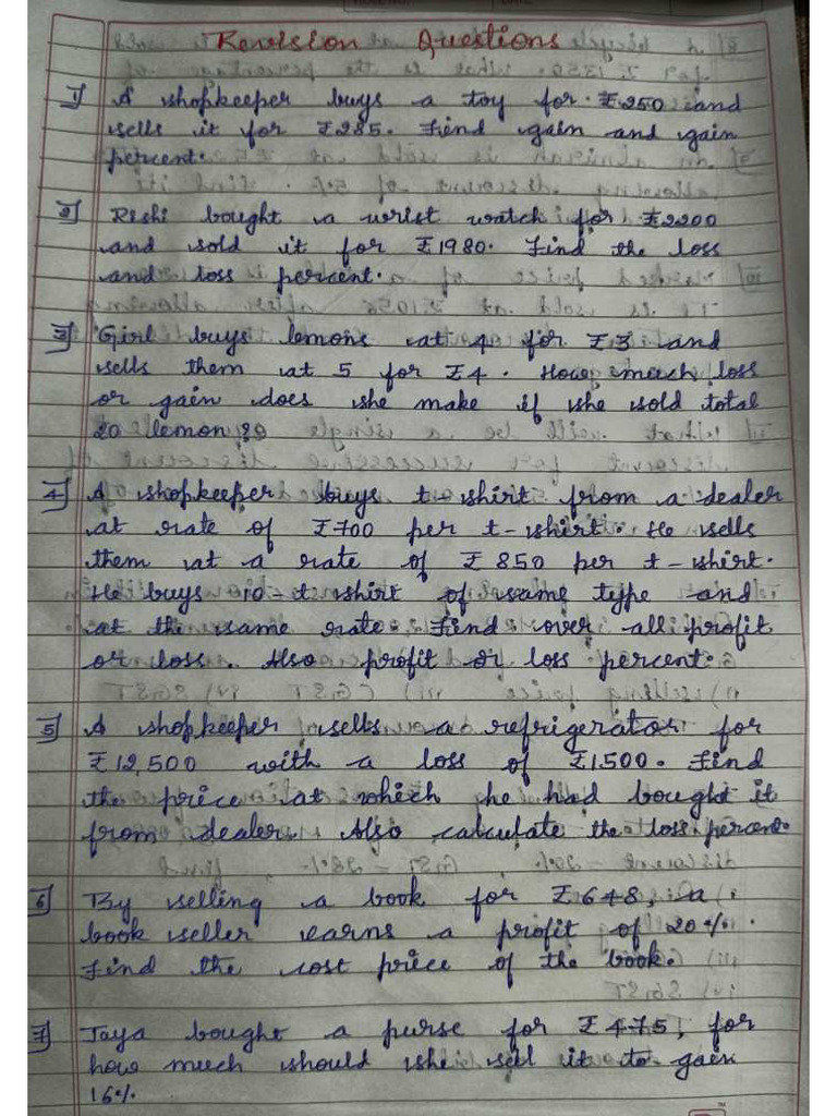Revision Questions | PDF