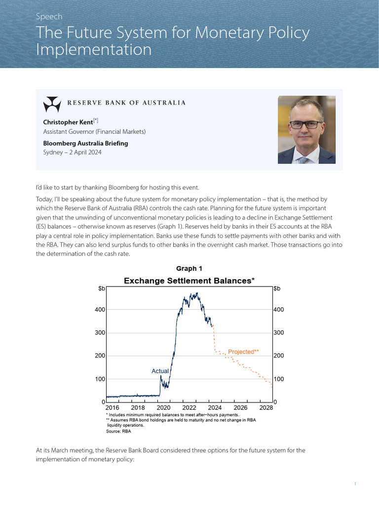 Future of RBA Monetary Policy Systems | PDF | Banks | Repurchase Agreement