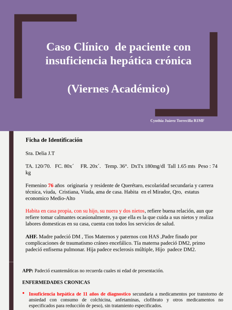 insuficiencia hepatica CC | PDF | Especialidades Medicas | Medicina CLINICA