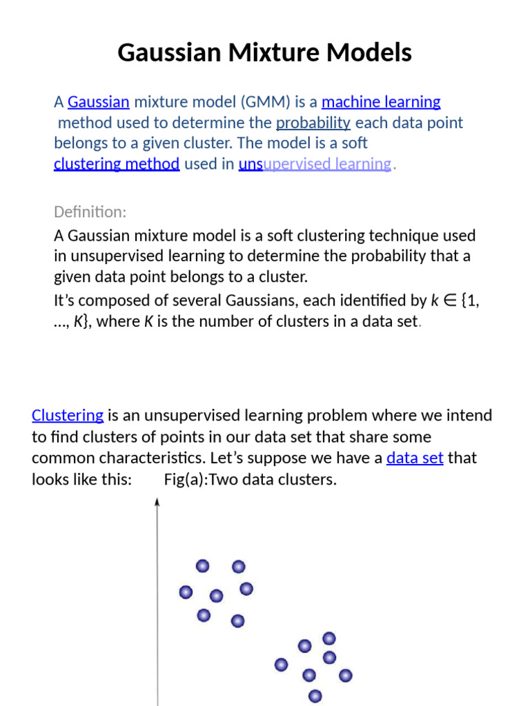 Gaussian Mixture Models Unit Iii Pdf Cluster Analysis Artificial
