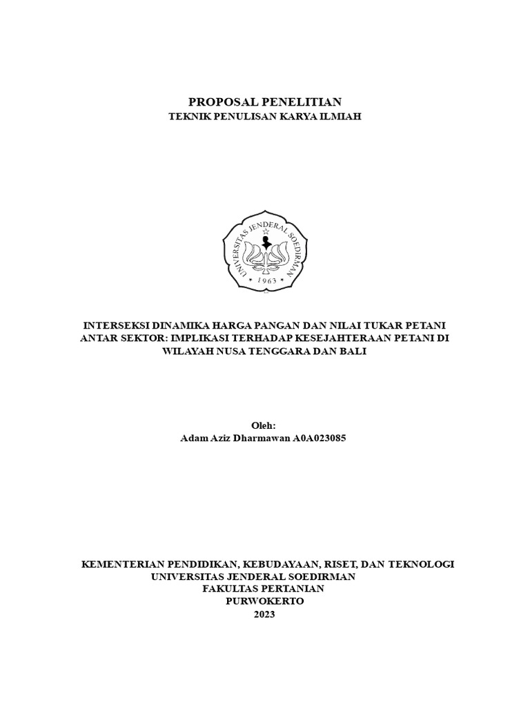 Proposal Penelitian Tugas Akhir Tpki Adam | PDF